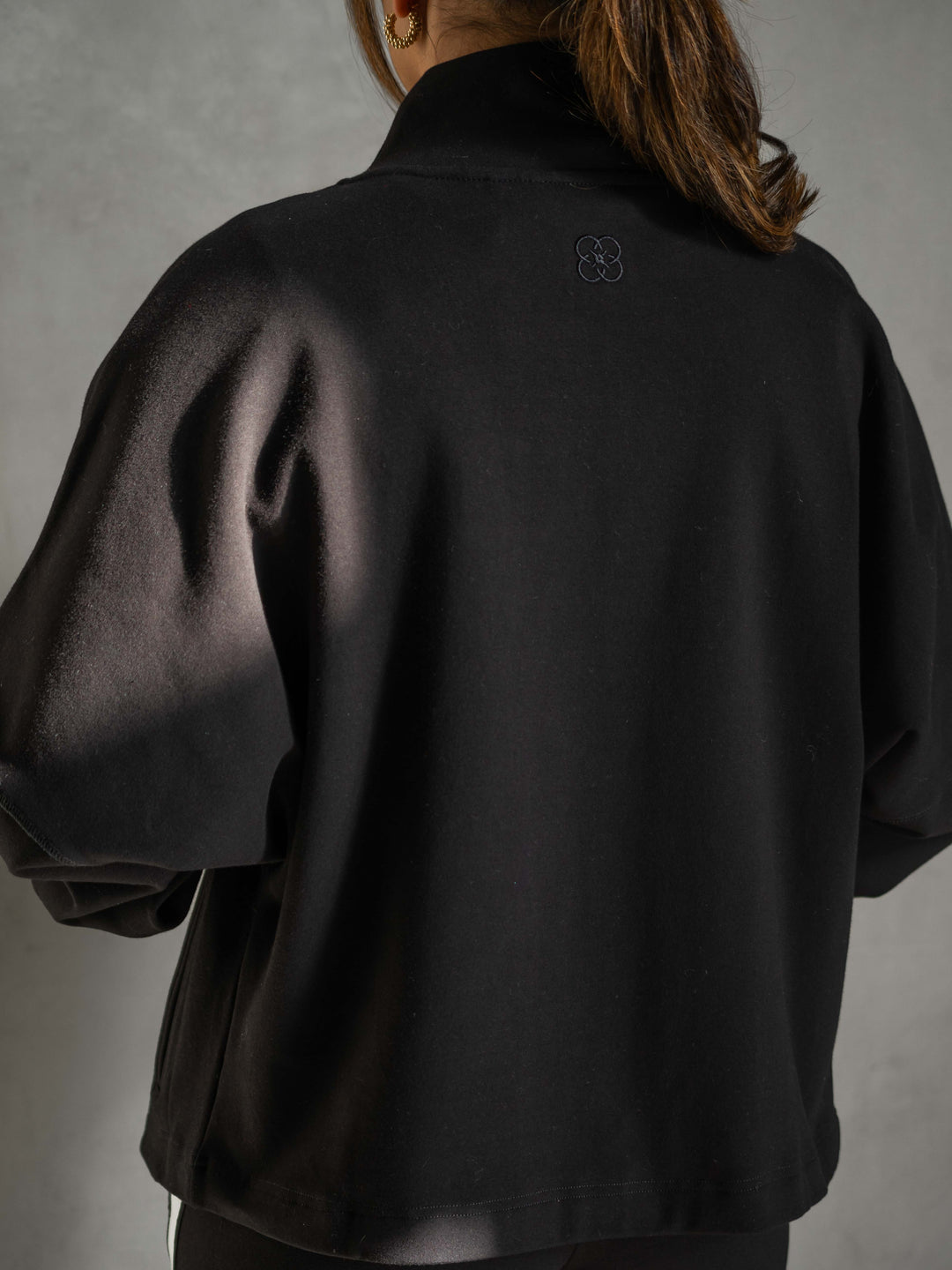 Women's Black Jacket - Axel Interlock Cotton Stretch – Care Tucker