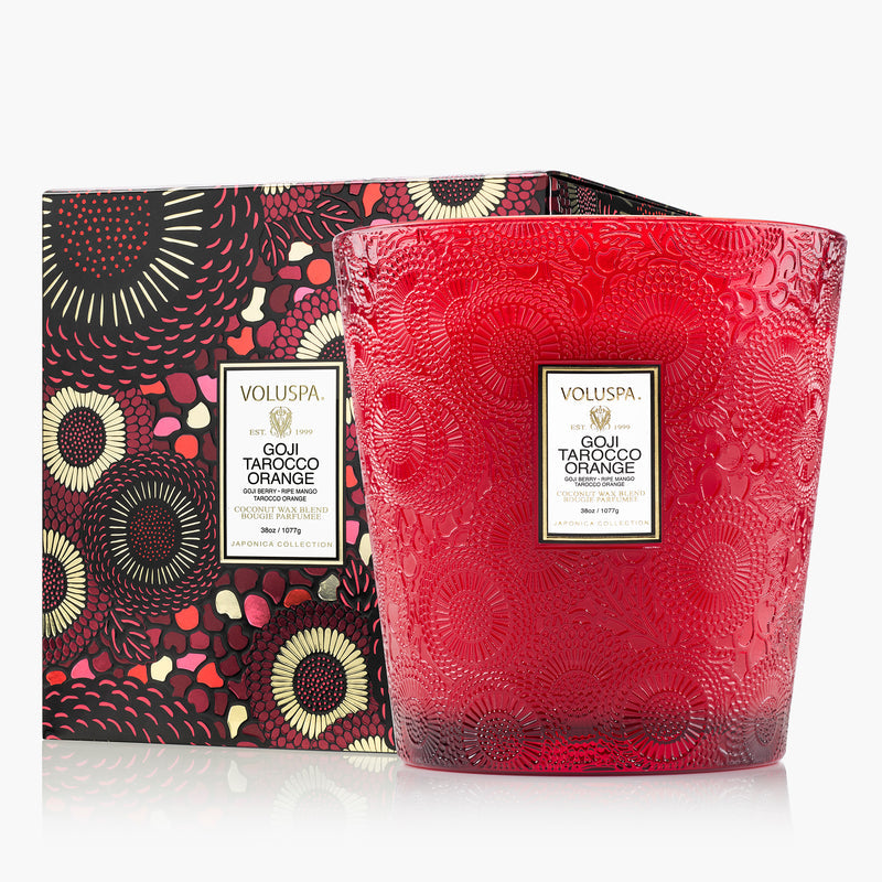 Goji Tarocco Orange 3 Wick Hearth Candle – Care Tucker