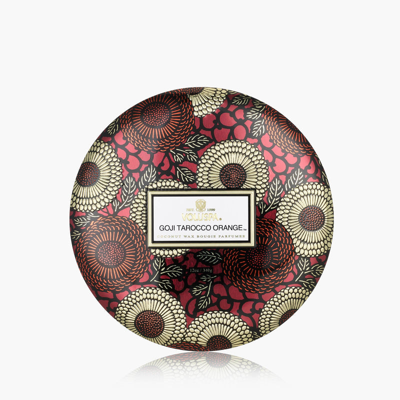 Goji Tarocco Orange 3 Wick Tin Candle – Care Tucker