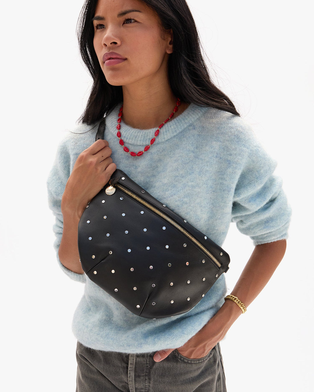 Grande Fanny Black w/ Studs – Care Tucker